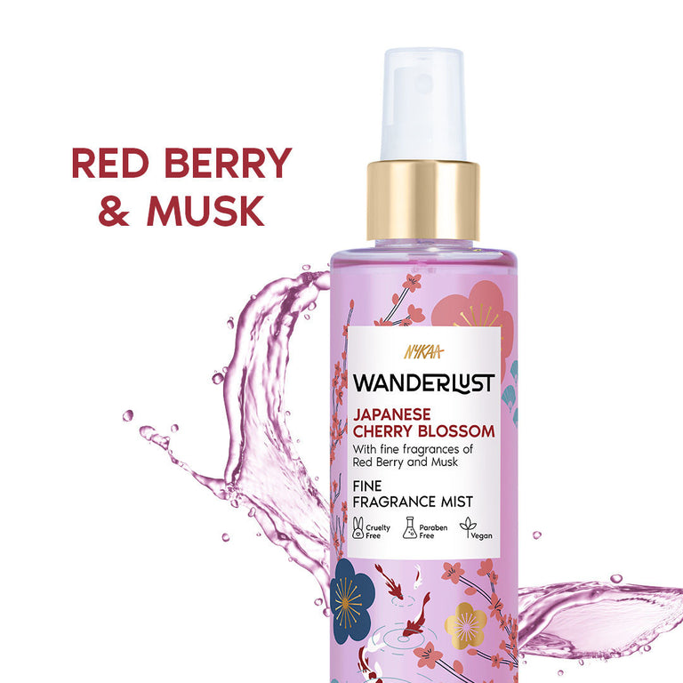 Japanese Cherry Blossom Perfume Mist for Body & Hair – Nykaa Wanderlust